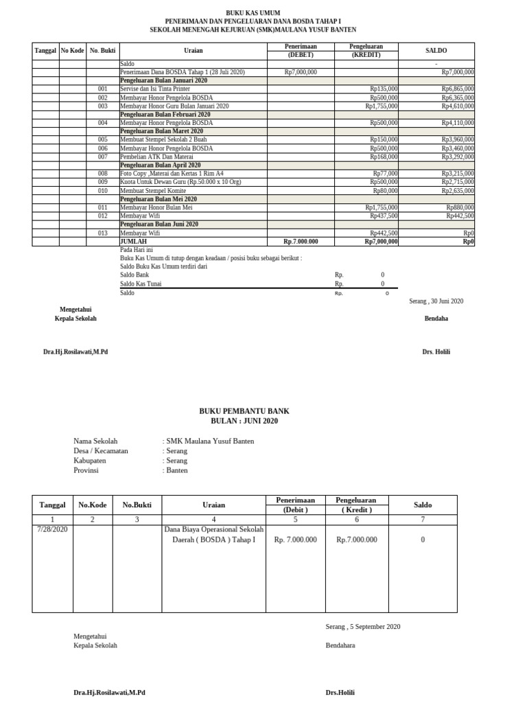 Laporan Bosda Excel | PDF