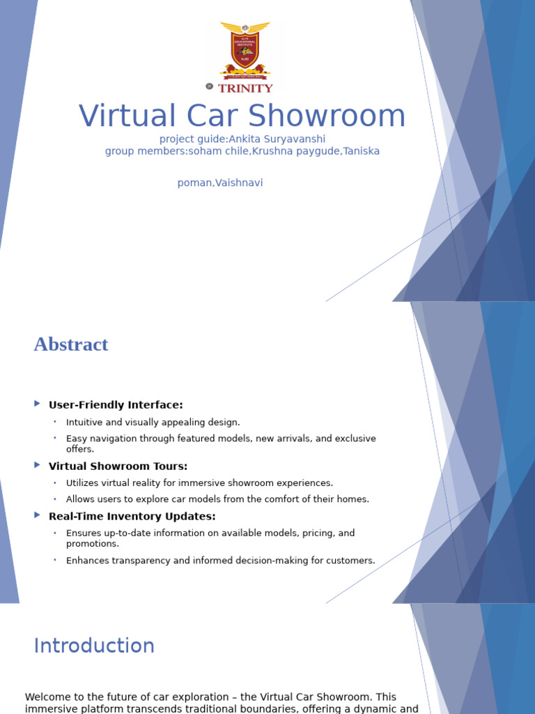 Visual Car Showro | PDF | Virtual Reality | Augmented Reality