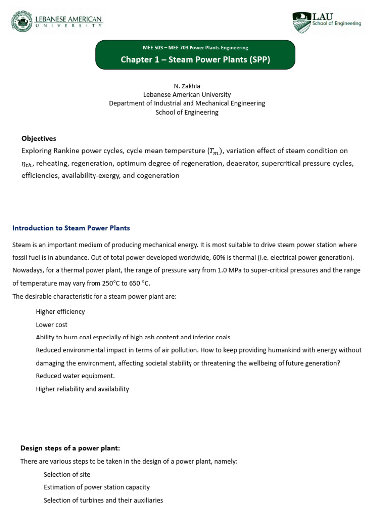 Steam Power Plant Engineering Overview | PDF | Boiler | Power Station