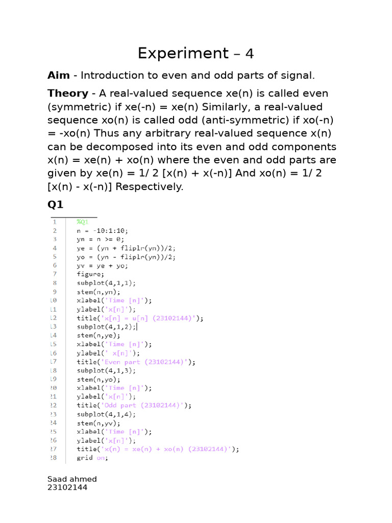 SNS Experiment 4 | PDF