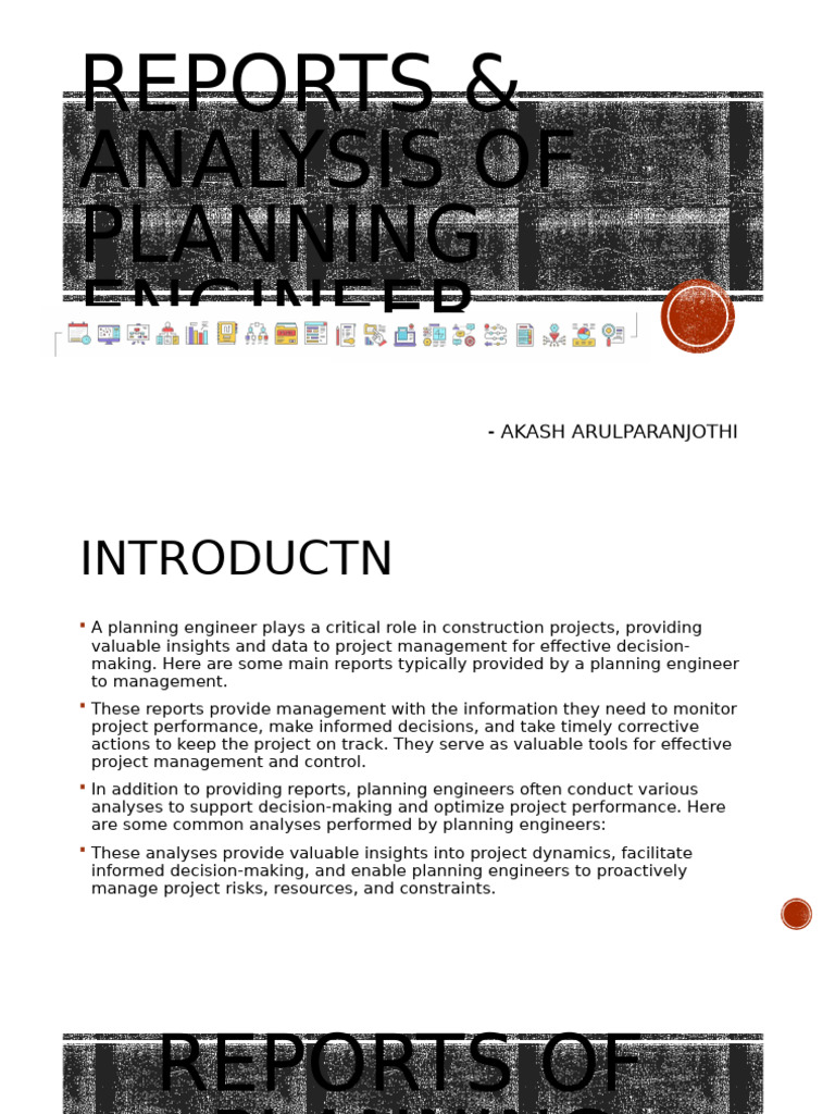 Reports & Analysis of Planning Engineer | PDF | Cost–Benefit Analysis ...