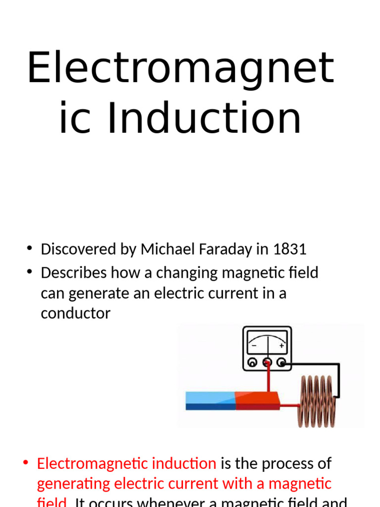 Electromagnetic Induction Magnets and Electric Currents | PDF ...