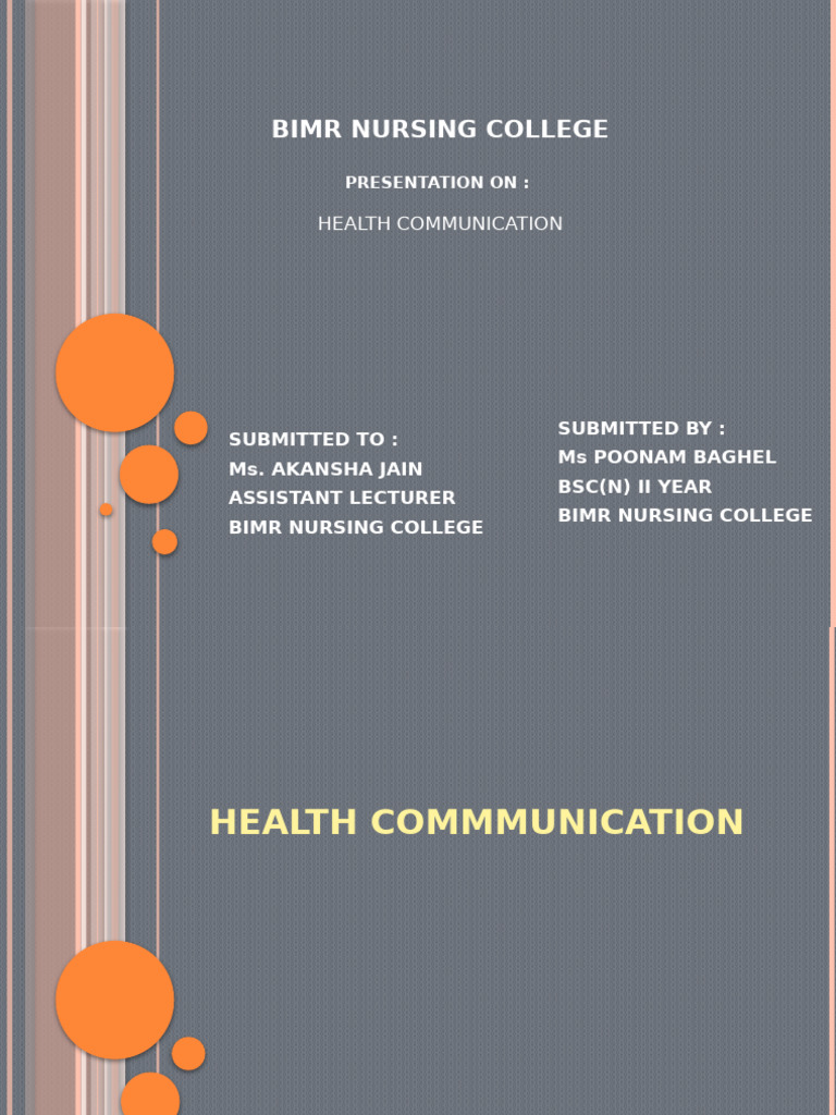Health Communication Strategies Overview | PDF | Communication | Social ...