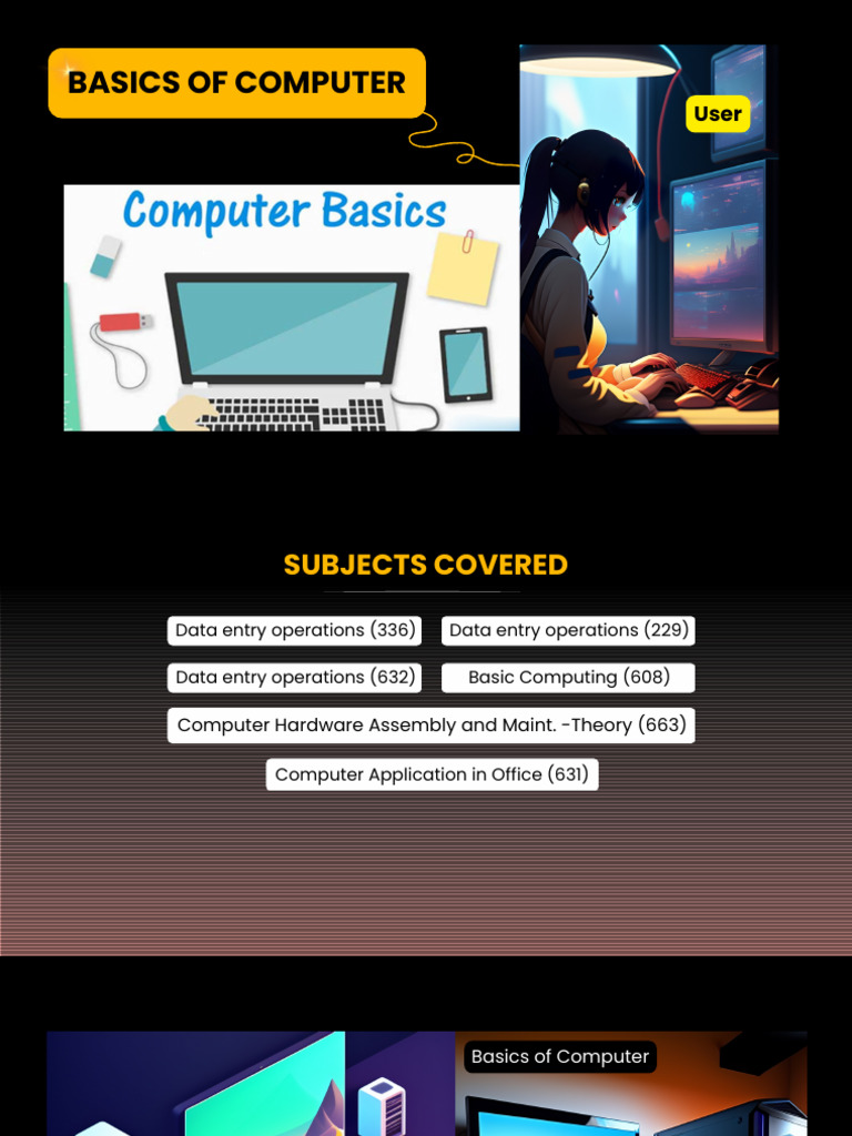 Basics of Computer (1) | PDF | Printer (Computing) | Random Access Memory