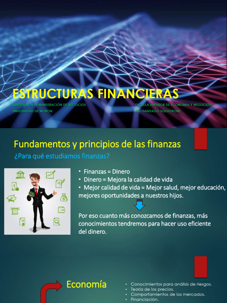 Estructuras Financieras Clase 1 - Um | PDF | Contabilidad | Business