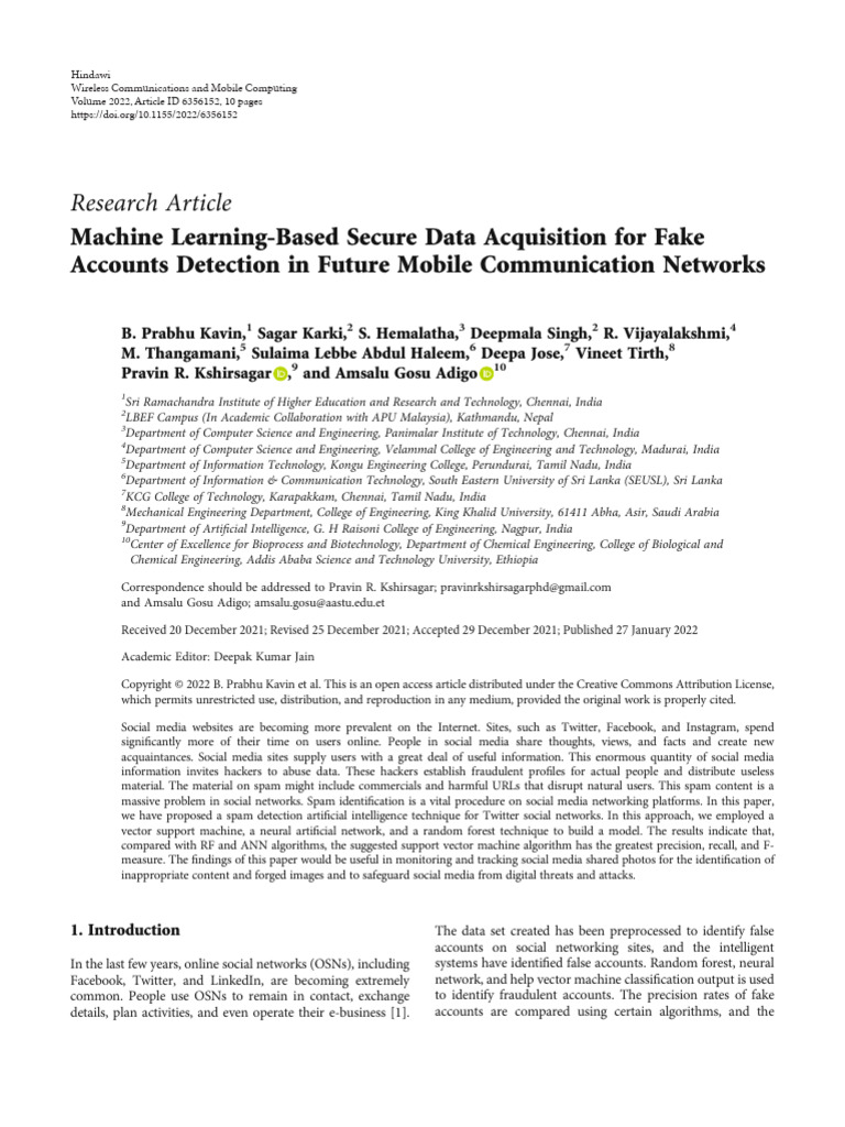 Machine Learning-Based Secure Data Acquisition For | PDF | Receiver Operating Characteristic ...