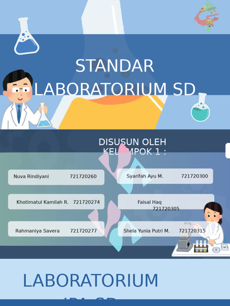 Standar Laboratorium SD - Kel 1 | PDF | Kesehatan Holistik