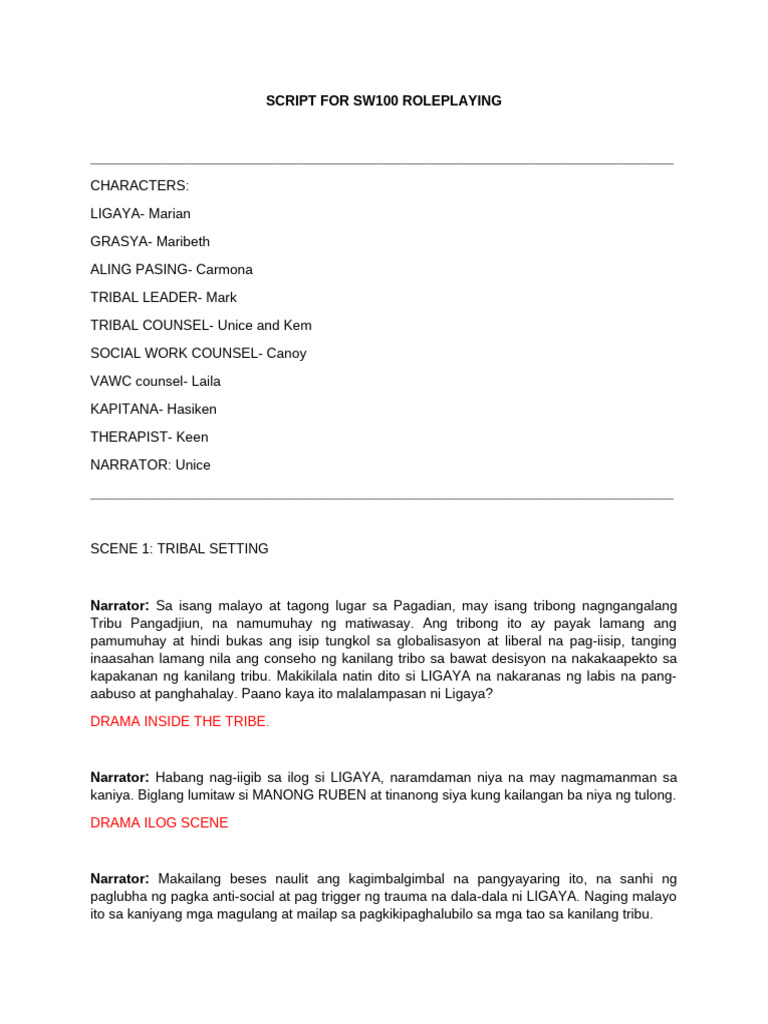 SW100_SCRIPT_ROLEPLAY | PDF