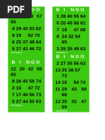 Bingo de Palabras 40 Cartones | PDF | Ocio