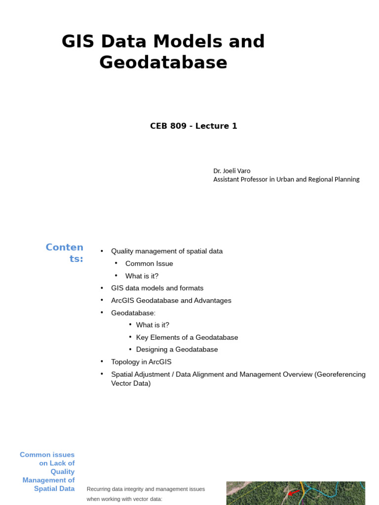 L1 - Geodatabase Management | PDF | Arc Gis | Geographic Information System