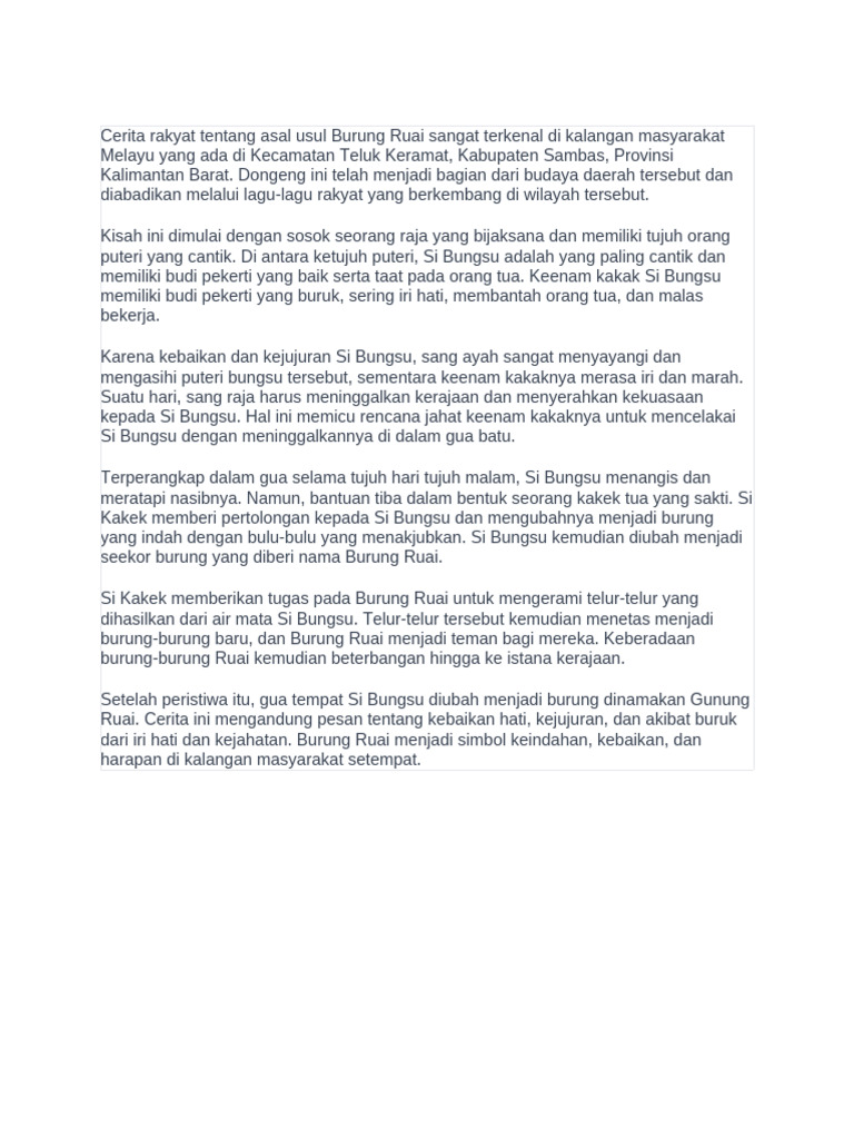 Cerak Burung Ruai | PDF | Sejarah | Dewasa Muda