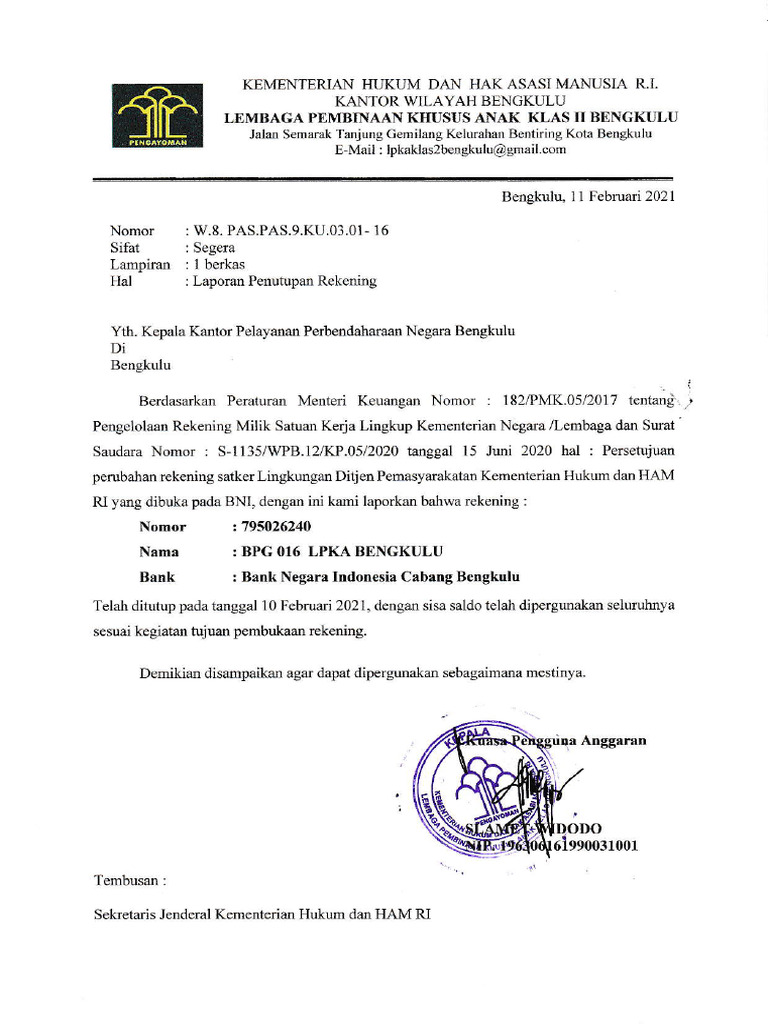 Lapor Tutup BNI 2021 | PDF