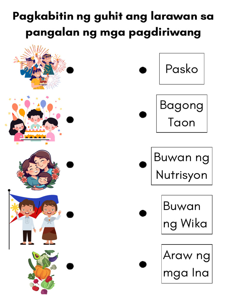 Pagdiriwang Worksheet | PDF