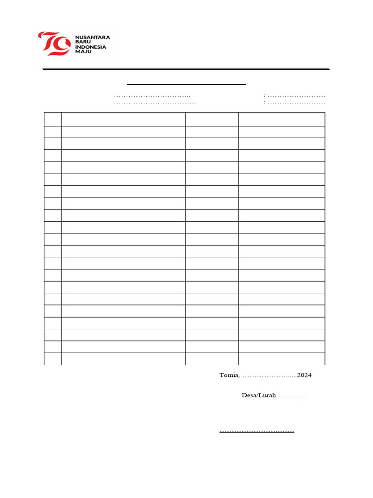 Daftar Susunan Pemain (DSP) | PDF