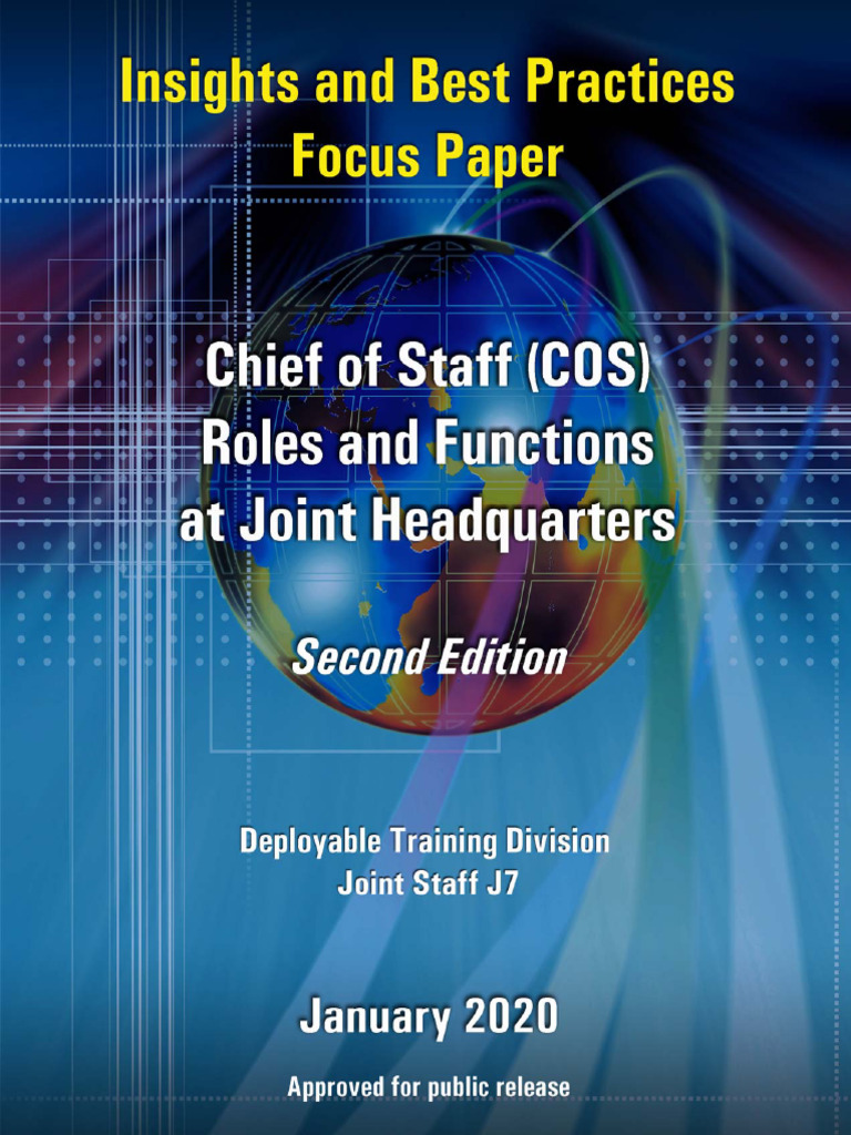 Joint HQ Chief of Staff Guide | PDF | Headquarters | Information