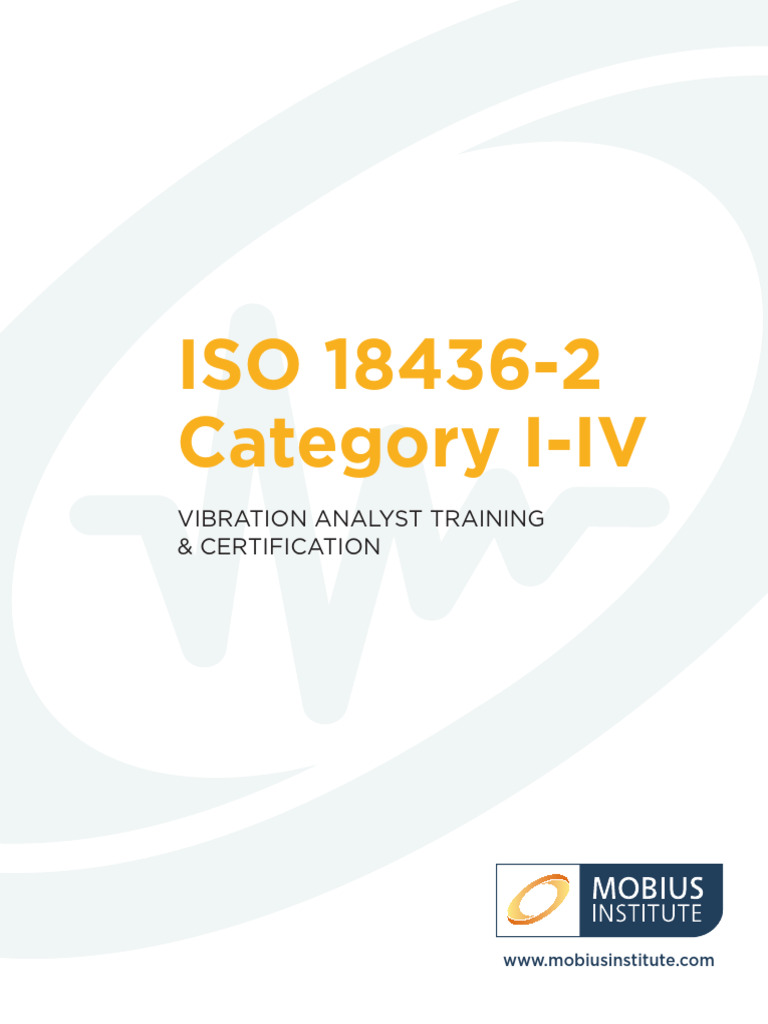 Mobius Institute Vibration Brochure | PDF | Mechanical Engineering
