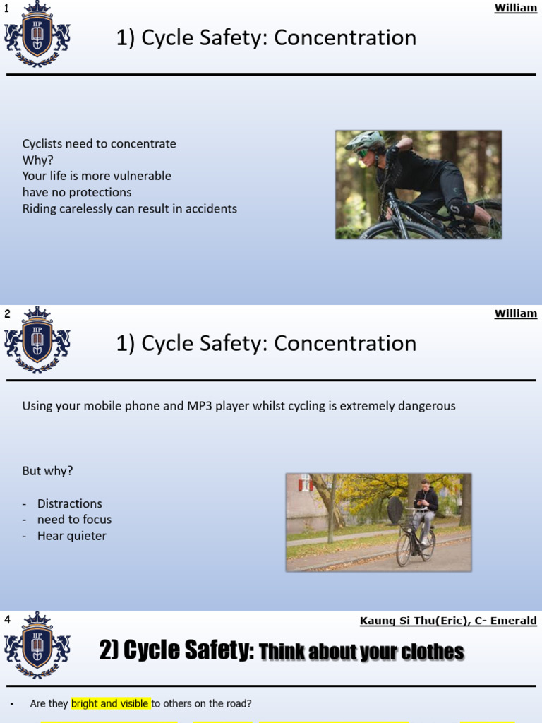 Cycle safety text | PDF | Traffic Light | Road Transport