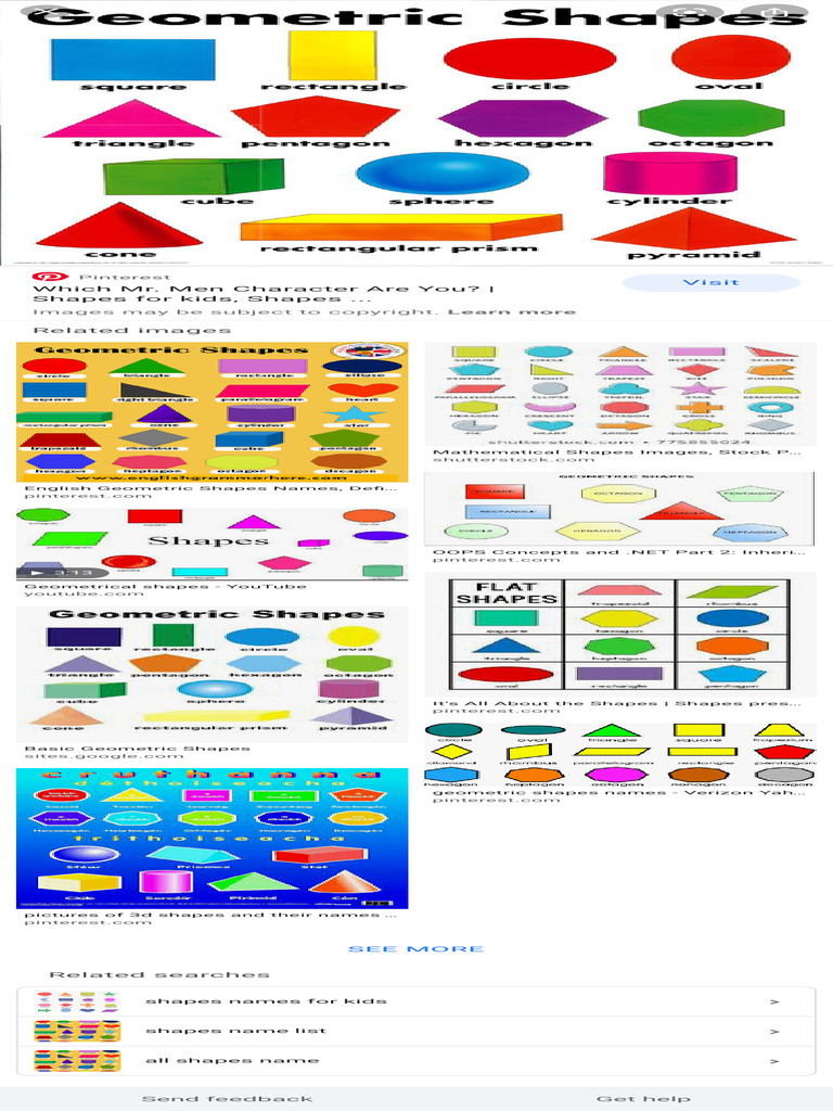 Five Shapes Name - Google Search | PDF