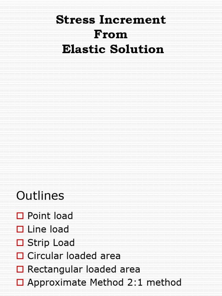 9 - Stress From Elastic Solution | PDF