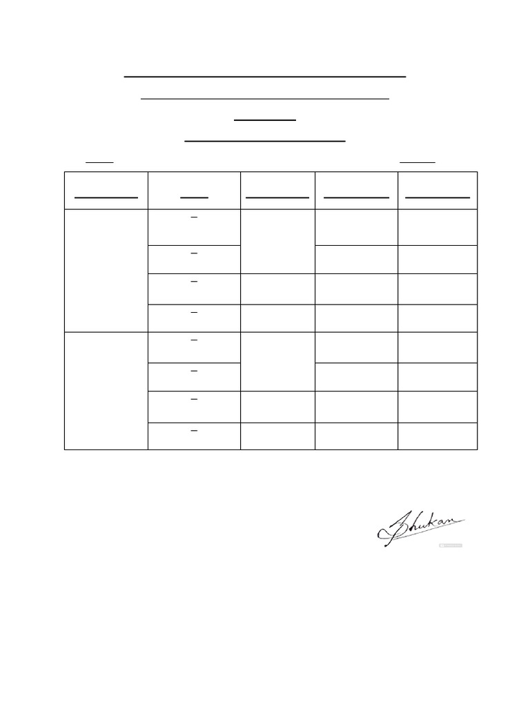 Sessional Time Table | PDF