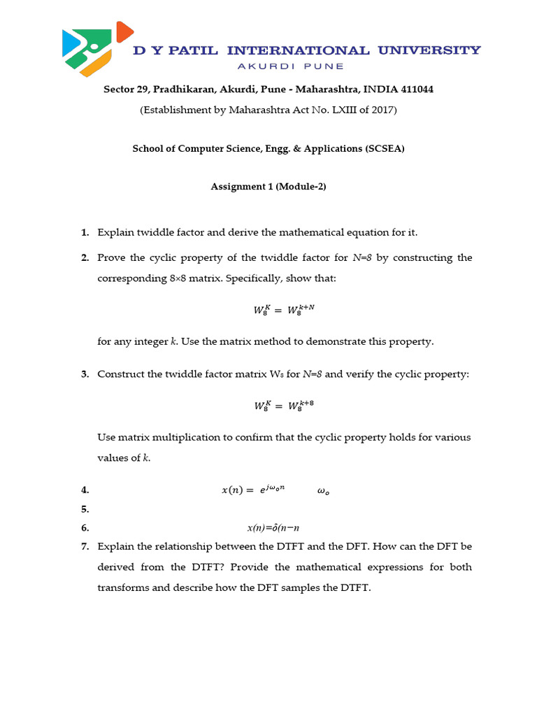Assignment (Module - 2) | PDF