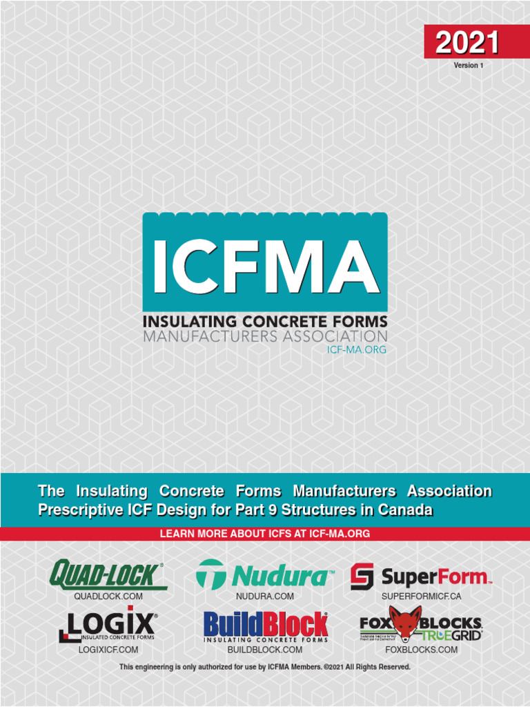 CANADA Icf Especificaçoes Completas 2021 1 Icfma Can Part 9 Builiding ...