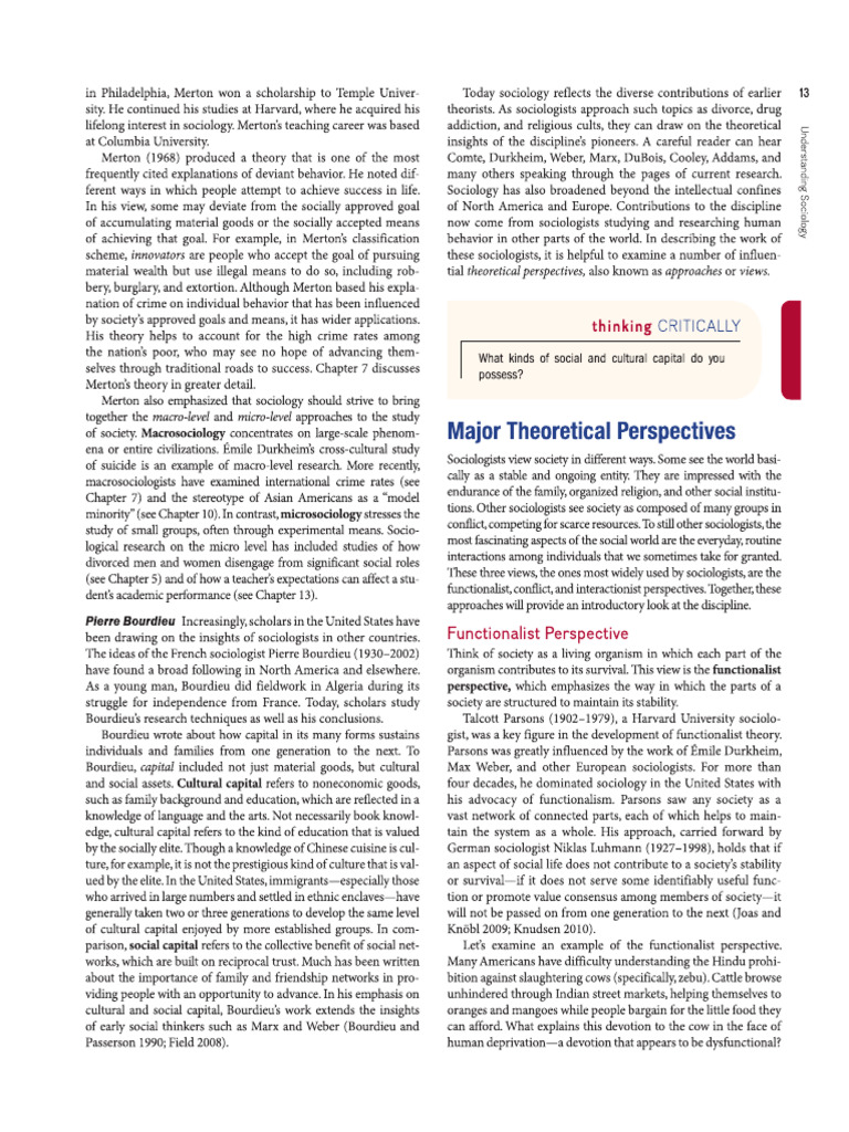 Sociological Perspective | PDF