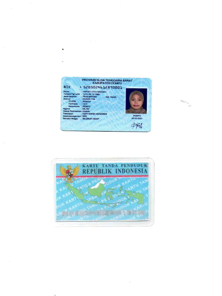 Hariati Ayu Ningsih KTP, KK, Ijazah PDF20220820 - 15001422 | PDF