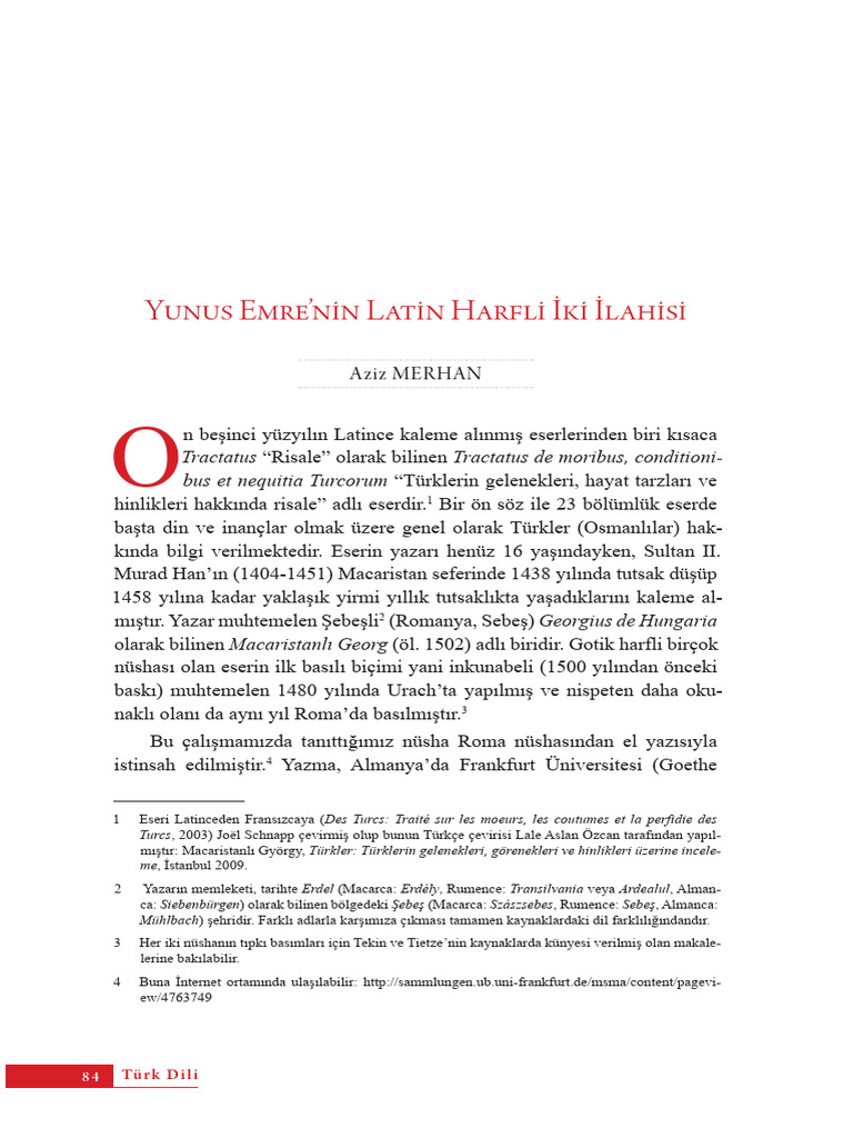 yunus emre ilahi türk dili 2016 | PDF