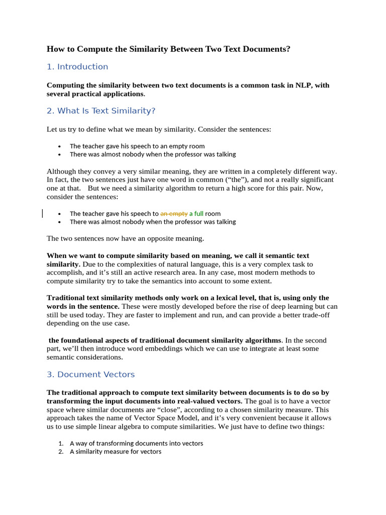 Text Similarity Cosine BOW TF-IDF Lecture | PDF | Language Arts ...