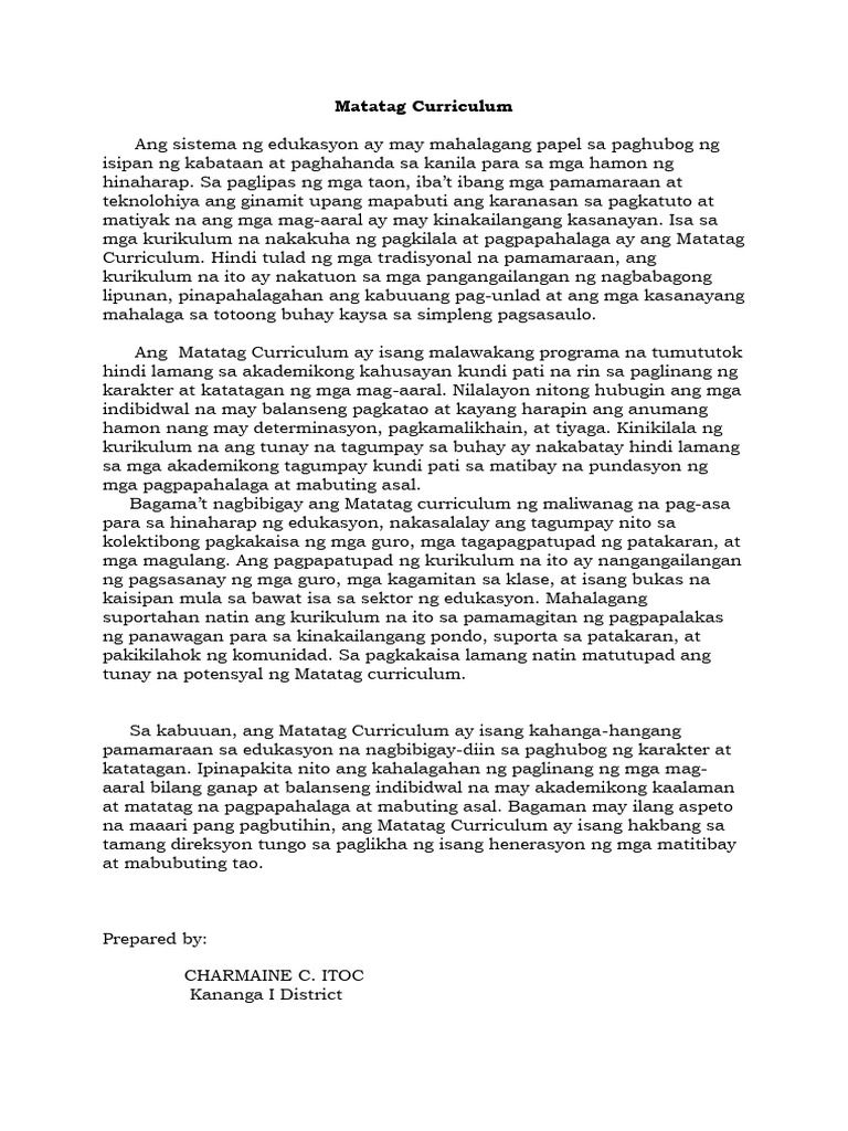 Column Writing Filipino Charmaine Itoc | PDF