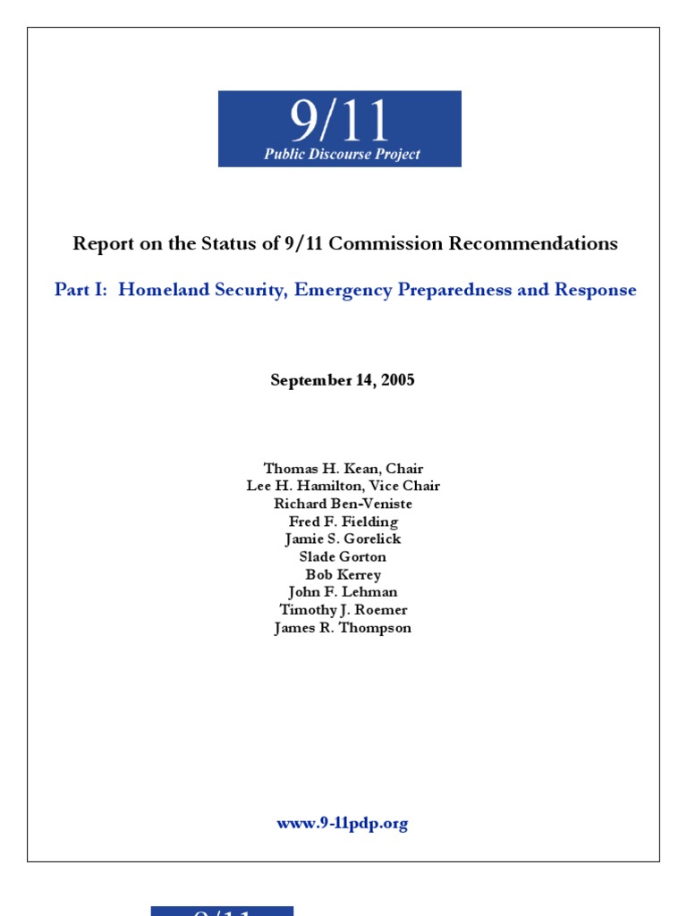 911 PDP - 2005-09-14 - Report | PDF | Transportation Security ...