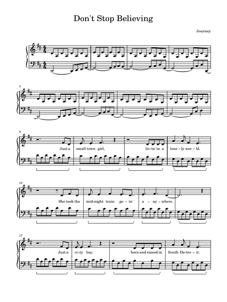 Dont Stop Believing | PDF
