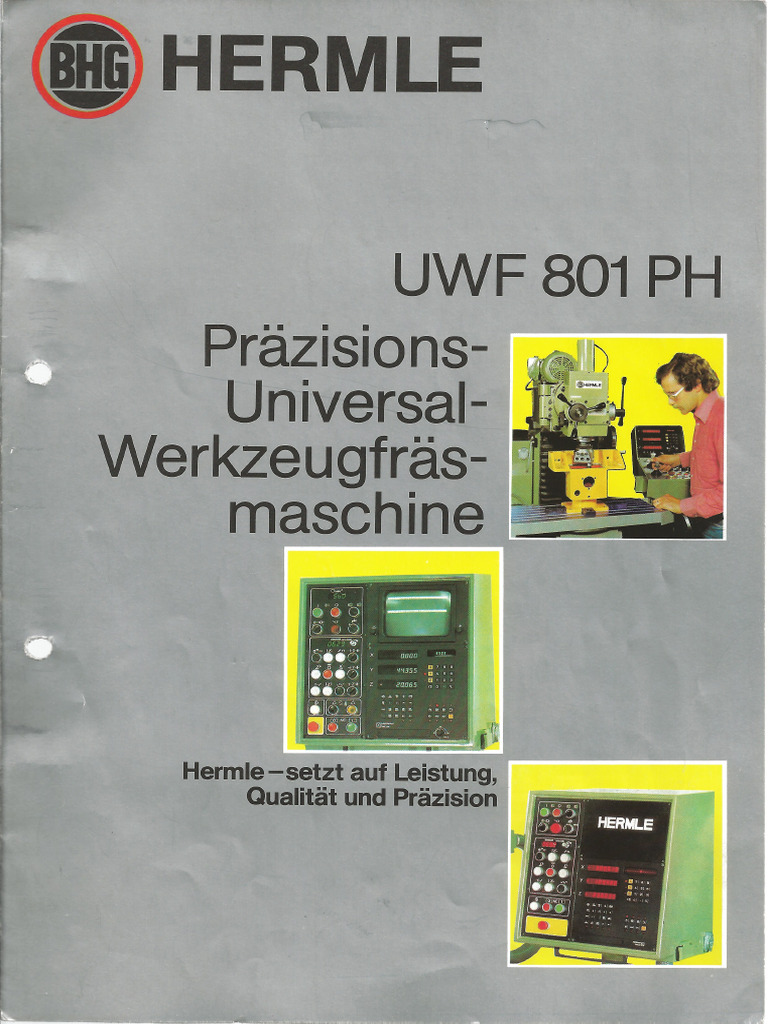 Hermle UWF 801 PH Brochure de | PDF
