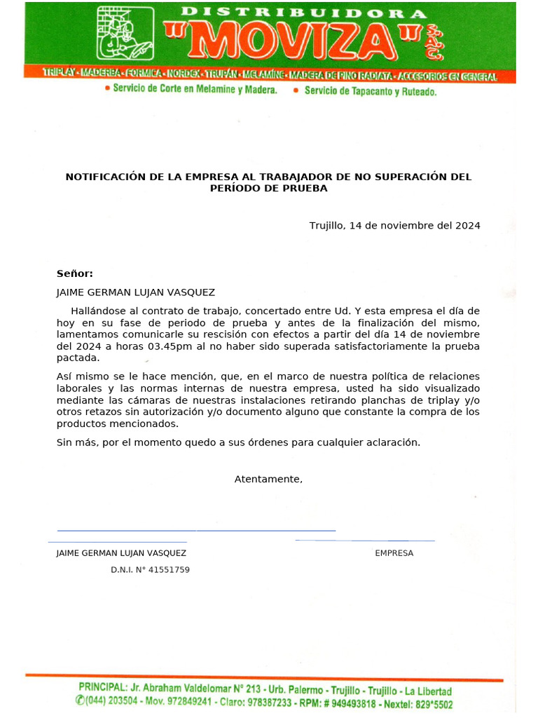 Memorandum N.01-Jaime | PDF