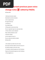Voice Change - Exercise Sheet............... | PDF