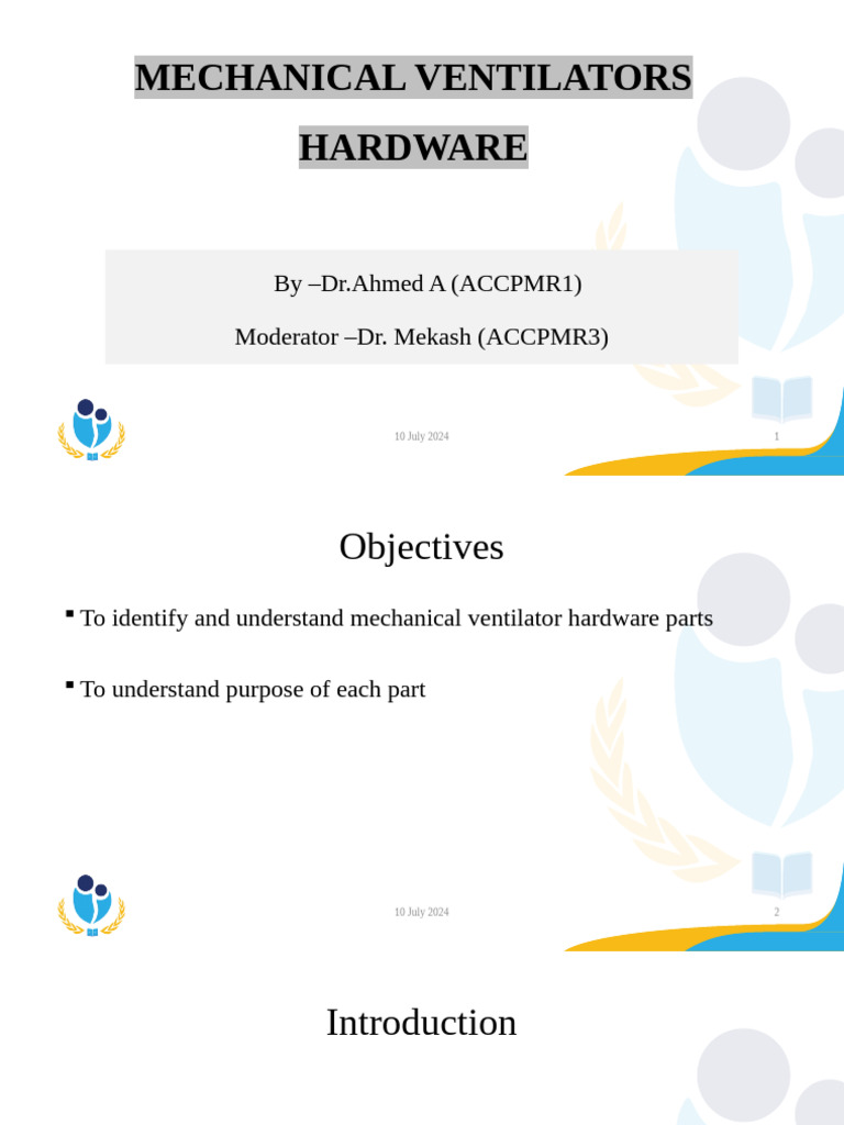 Understanding Mechanical Ventilator Hardware | PDF | Respiration ...