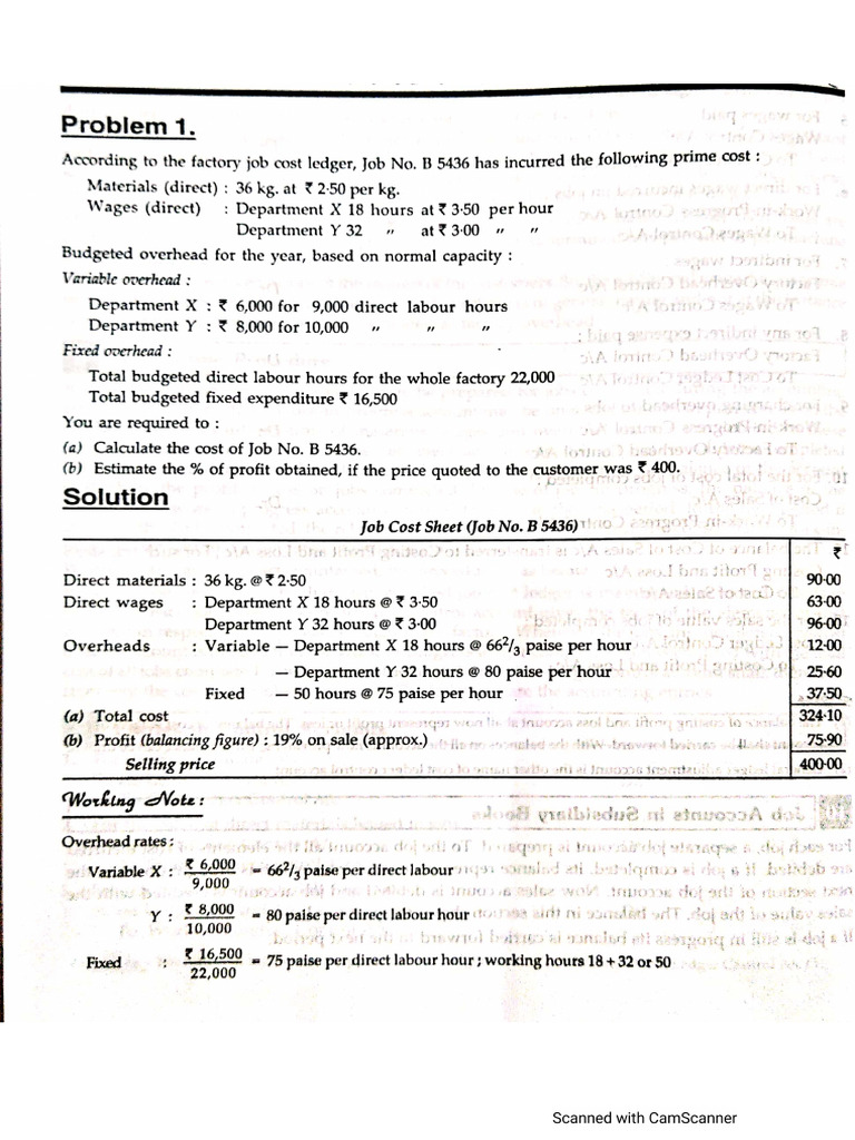 Job Costing | PDF