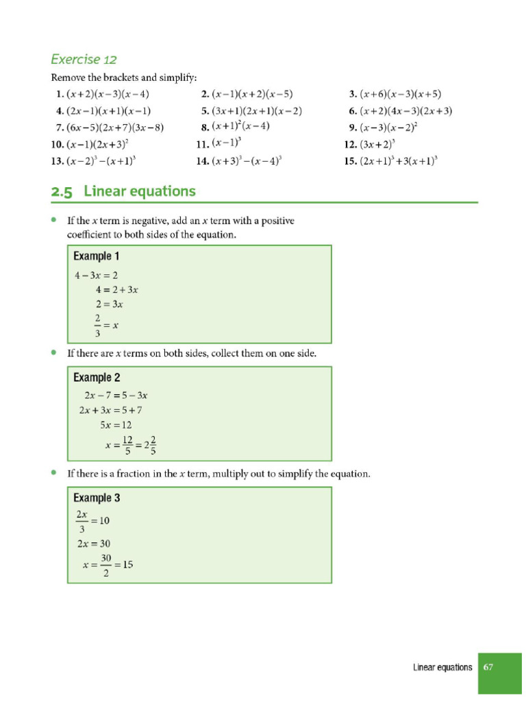 Linear Equations 2 | PDF