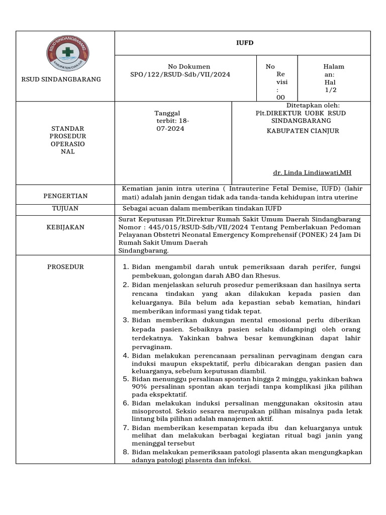 Sop Iufd 2 | PDF | Sains & Matematika