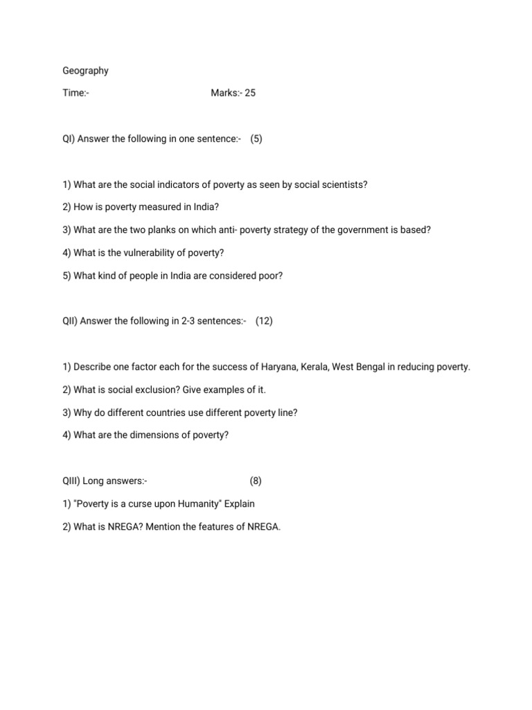 Geography-WPS Office Poverty | PDF