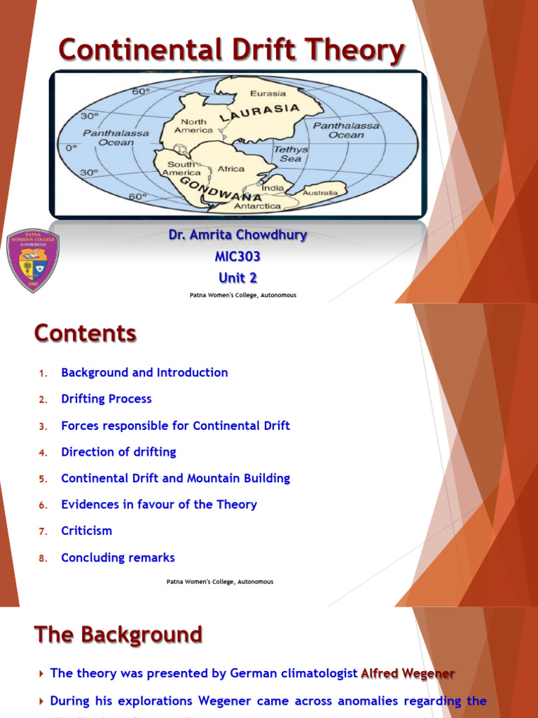 Continental Drift Theory | PDF | Earth Sciences | Geology