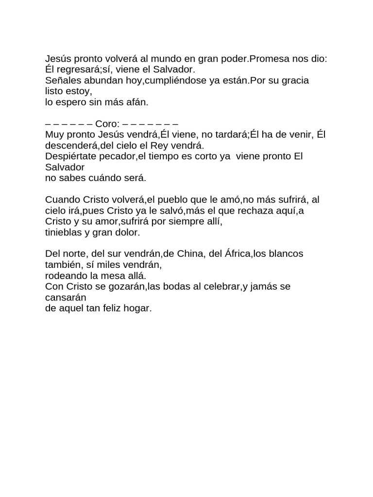 Jesús Volverá | PDF