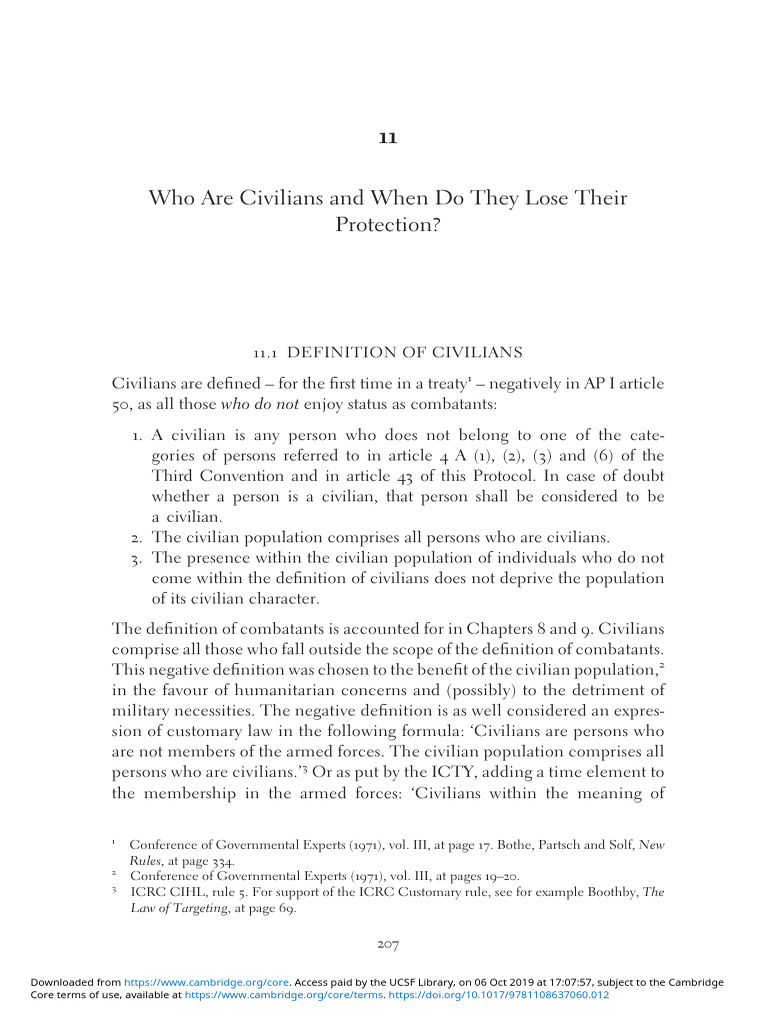 Understanding Civilian Protection in War | PDF | Civilian ...