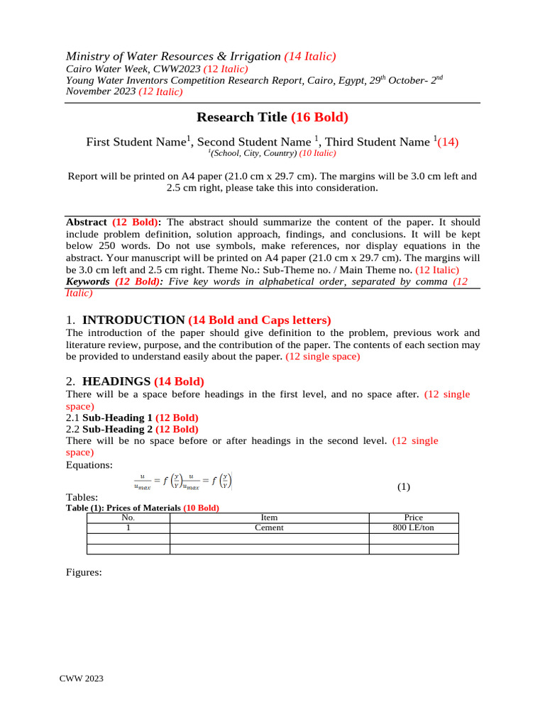Competitor Report Template Guide | PDF | Writing