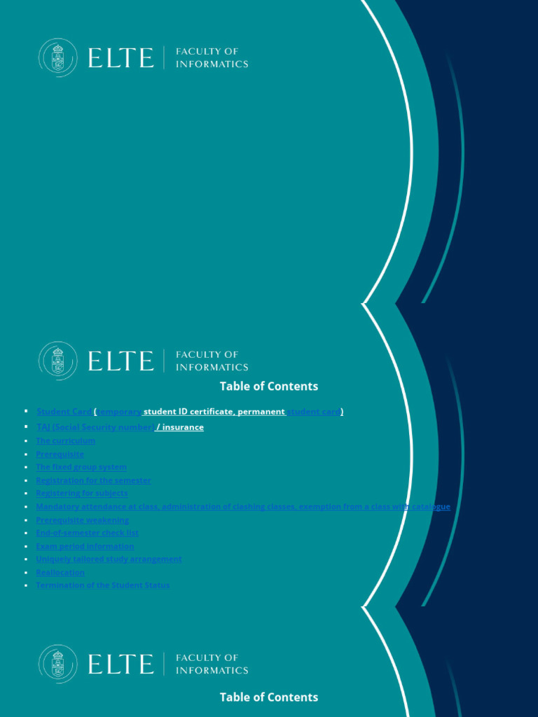 Elte Ik Study Guide | PDF | Curriculum | Thesis
