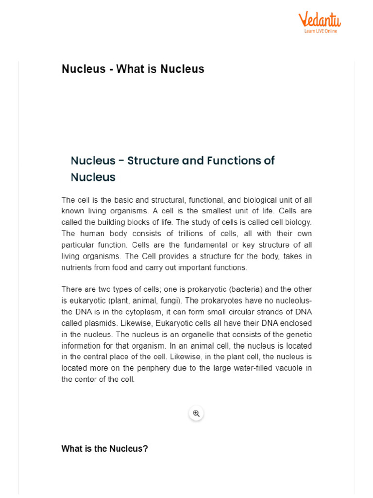 Nucleus - What Is Nucleus | PDF