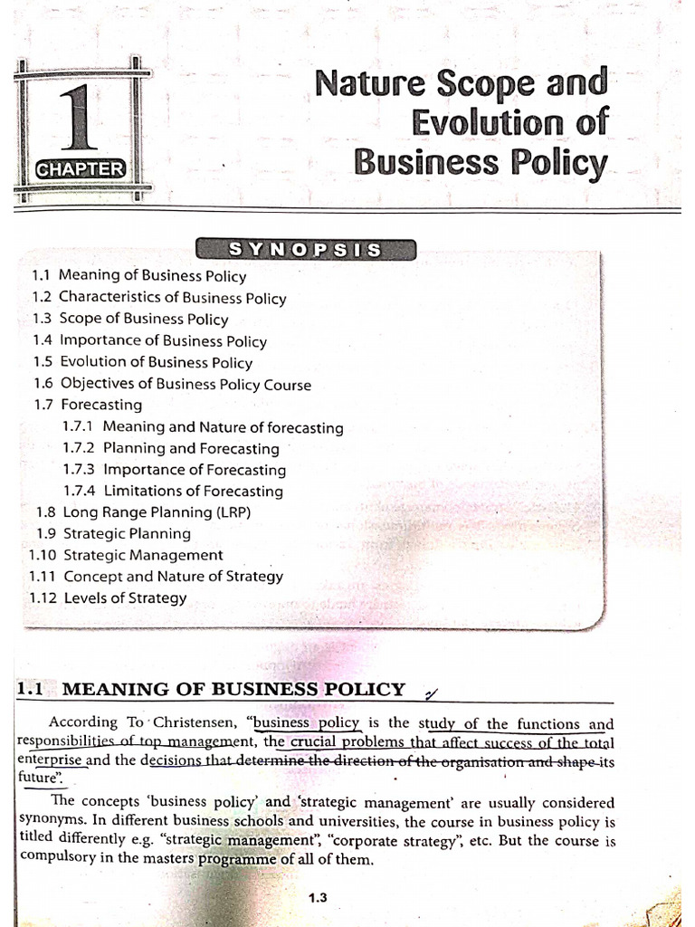 BPSM Unit 1 Book | PDF