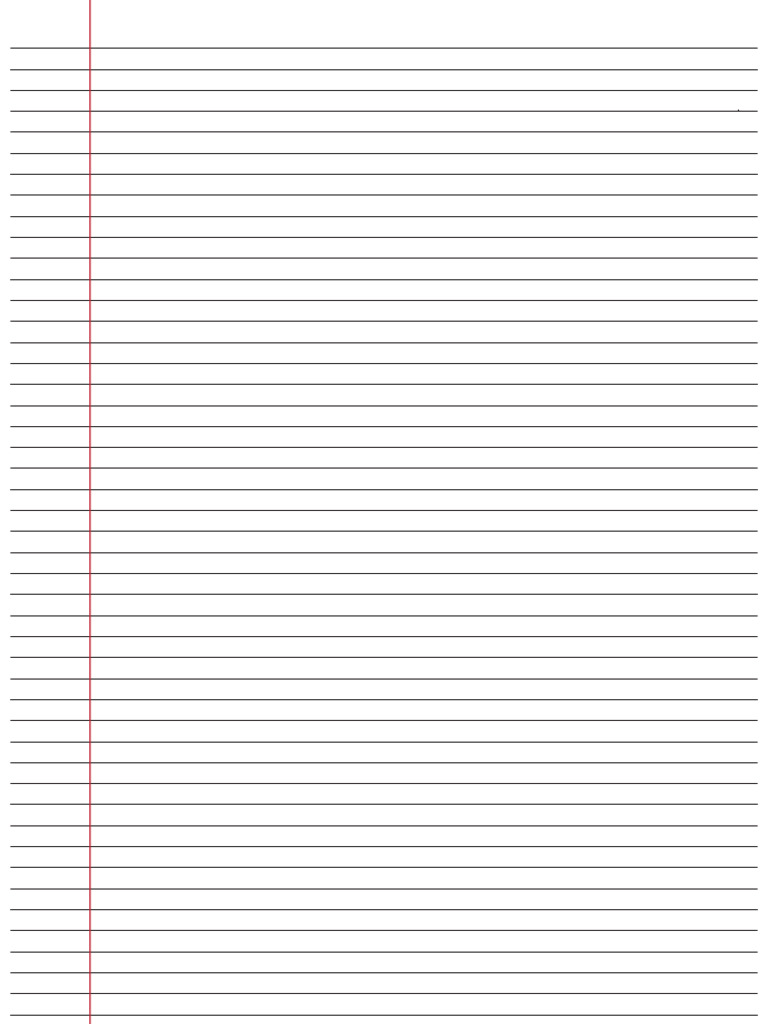 Legal Lined Notebook Paper | PDF