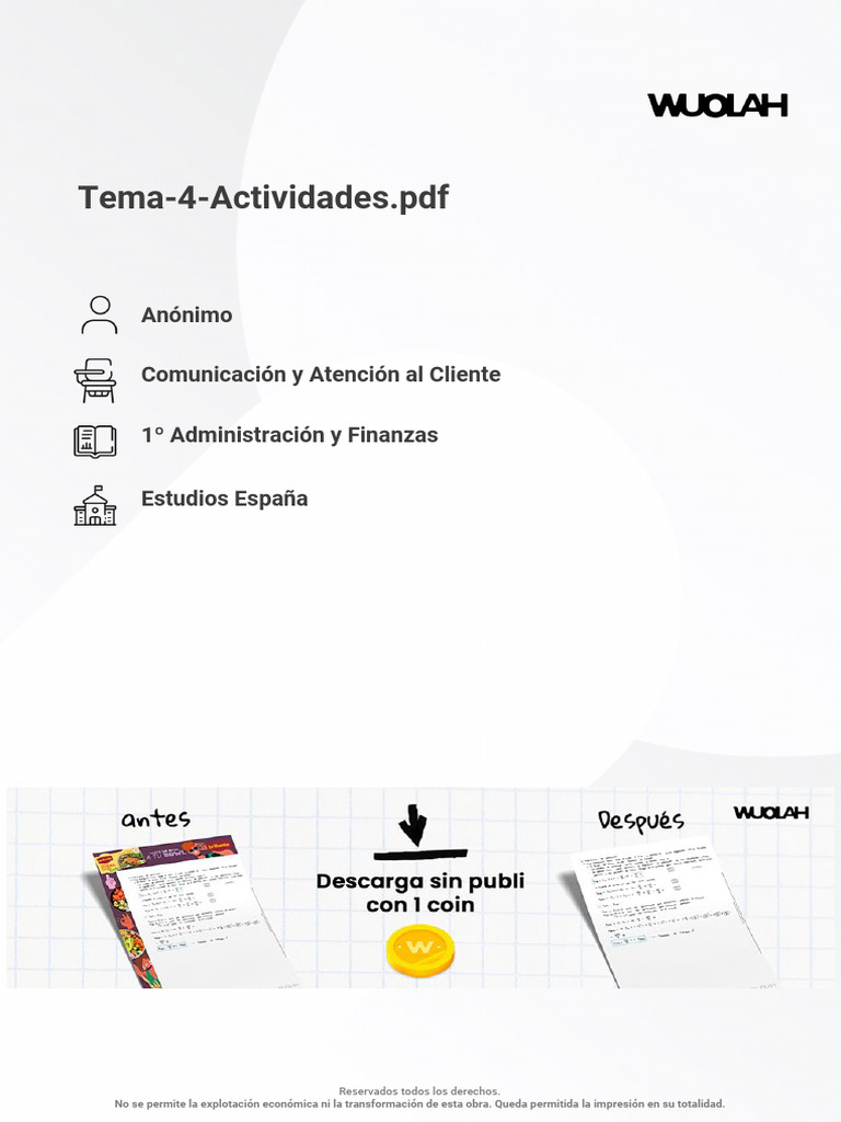 Actividades Tema 4 | PDF